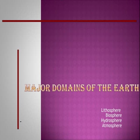 major domains of earth | PPT