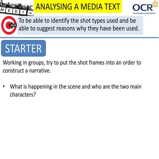 L04 Analysing a media text | PPTX