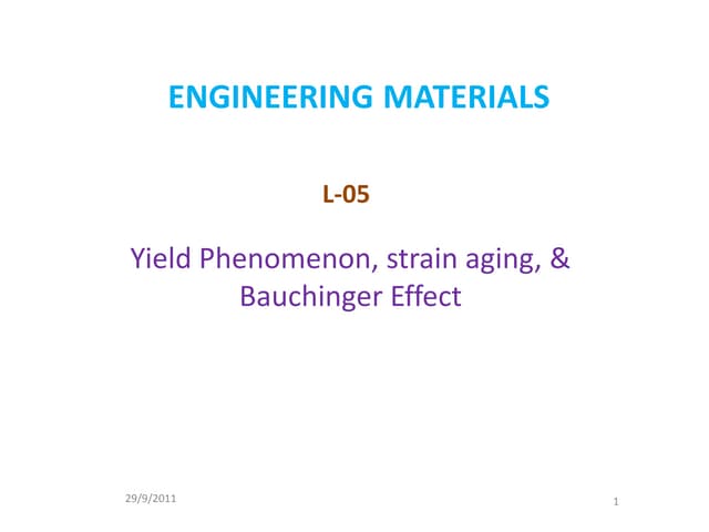 Bauschinger Effect | PPTX