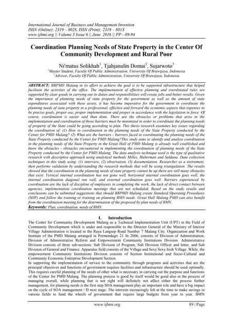 Implementation of Government Management Functions in Warembungan ...