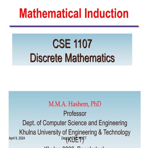 L05 Mathematical Induction in Discrete Mathmatics.ppt