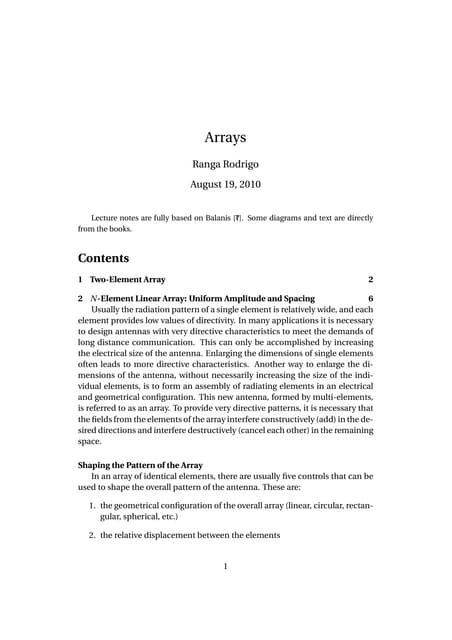 Pattern multiplication and binomial antenna array | PPTX