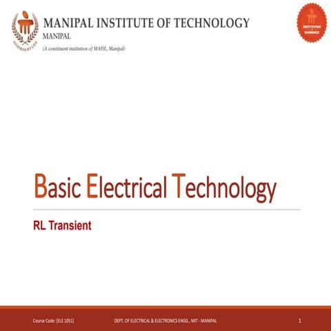 Basic electric theory - RL transient.pptx