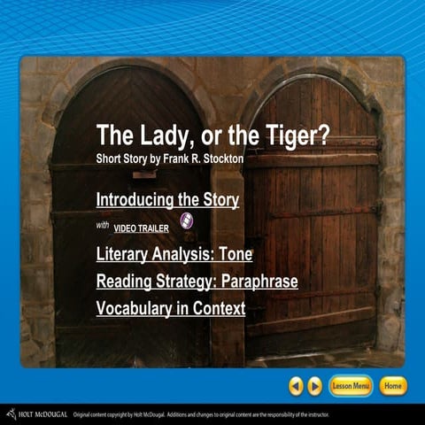 L080602ppt lady or_tiger | PPT