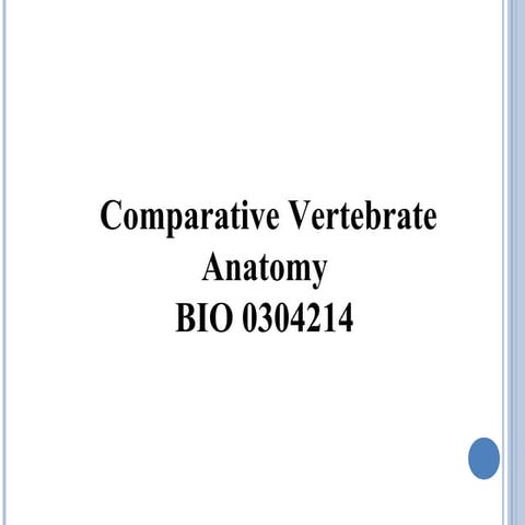 Comparative Anatomy | PPT