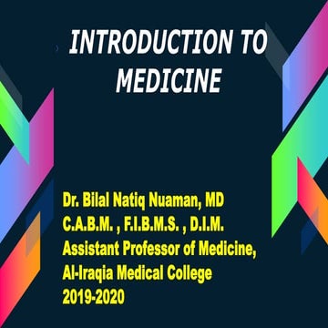 L 1.introduction to medicine | PPTX
