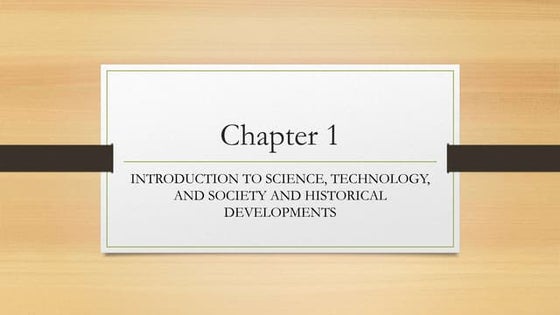 SCIENCE TECHNOLOGY AND SOCIETY MODULE 1 | PDF