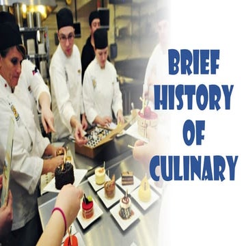 Lesson One for Brief-History-of-Culinary | PPTX