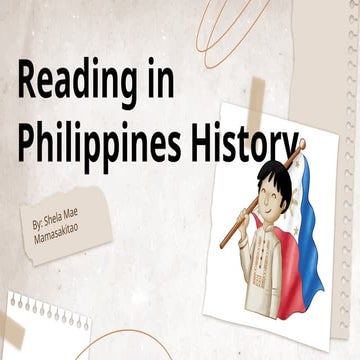 Reading in the Philippine History Chapter 1 | PPTX