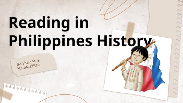 Readings in Philippine History module 1 | PPTX