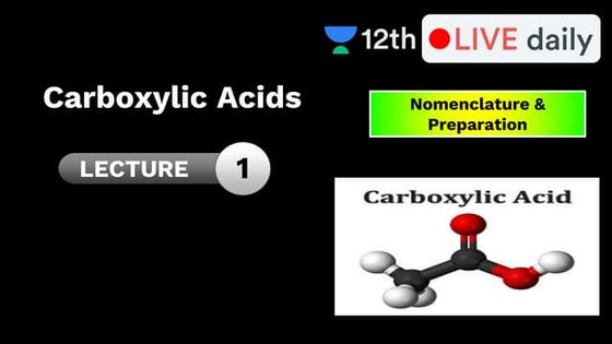 Exercise 6 Hydrocarbons Alcohols And Carboxylic Acids Carboxylic Acids