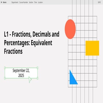 MATHEMATICS 4 - FRACTIONS - PART III - CHANGING FRACTIONS TO LOWEST ...