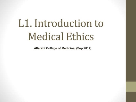 medical ethics with historical background | PPTX