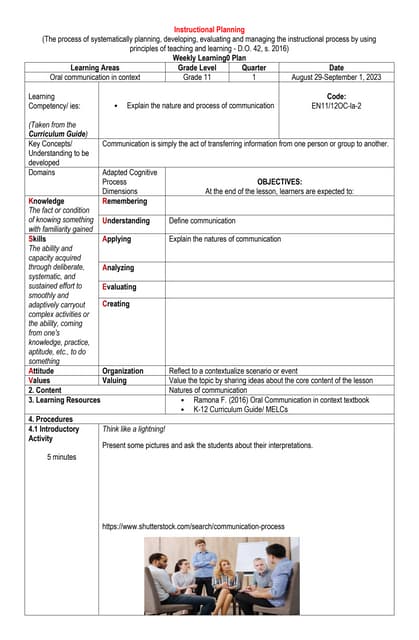 QUARTER 1 WEEK 4 ORAL COMMUNICATION IN CONTEXT | PDF