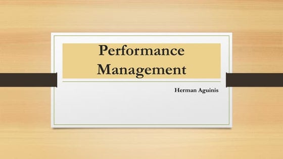 Infosys - Performance management system | PPTX