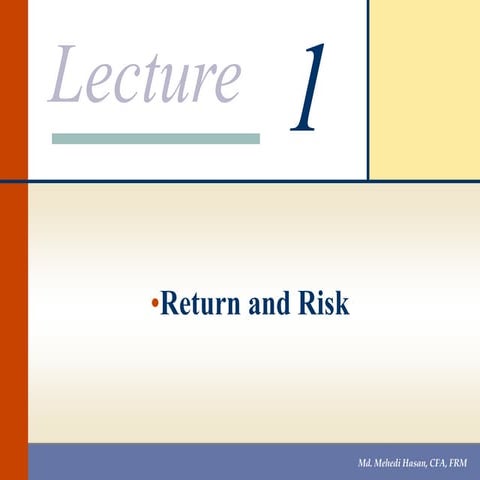 L1 - Return & Risk.ppt