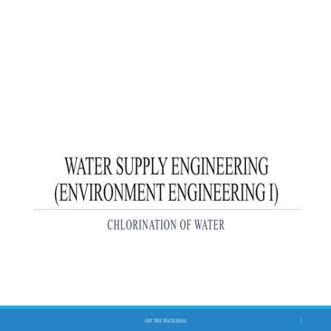 02 - Stream & Effluent standards, Oxygen sag curve, Self Purification.pptx
