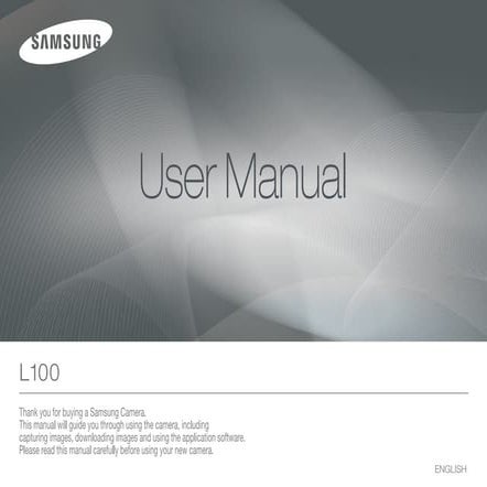 Samsung Camera L100 User Manual | PDF