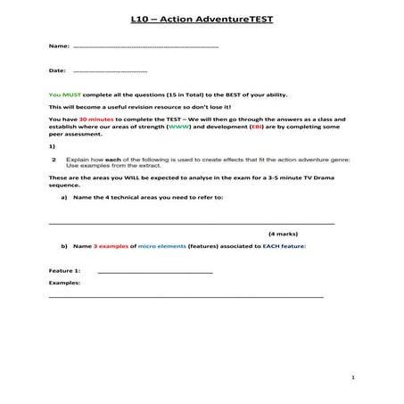 L10 action adventure test | DOCX