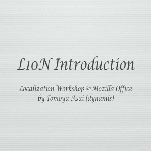 L10n introduction | PDF