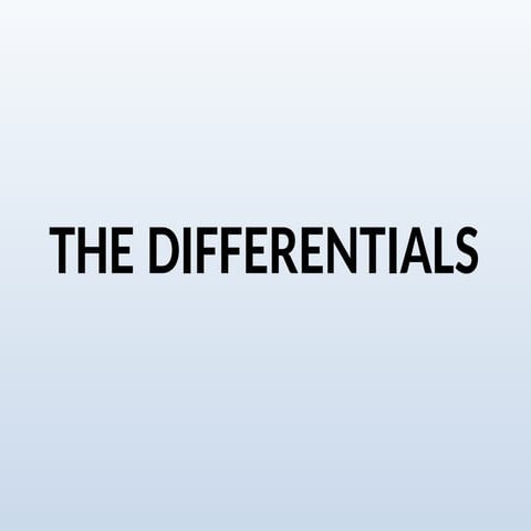 L10 The Differentials & Parametric Equations.ppt