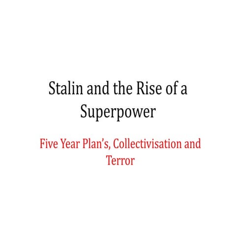 L11 stalin and the rise of a superpower | PPT