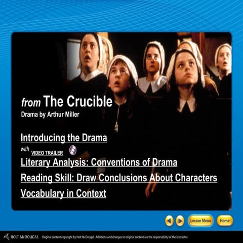 TheCrucible by ArthurMiller | PPT
