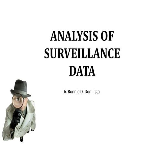 Analysis of Surveillance Data | PPT