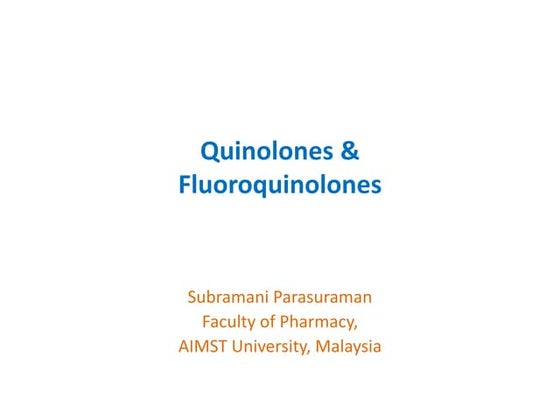 Quinolones | PPT