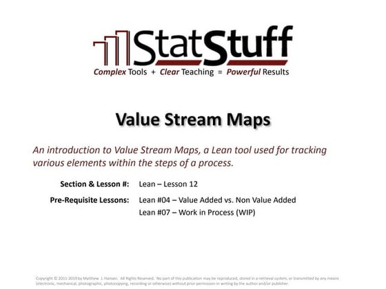 Value Stream Mapping -The Concept | PPT
