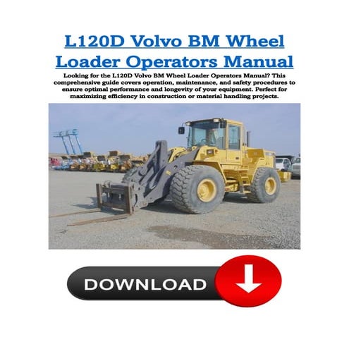 L120D Volvo BM Wheel Loader Operators Manual.pdf