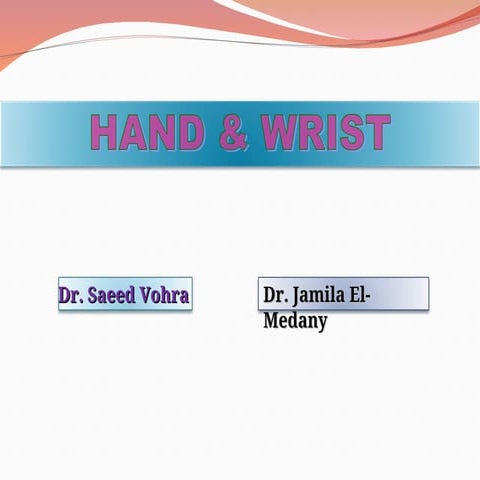 VegehegevrvrhhrvrhdhdbdhdhWrist & Hand.ppt