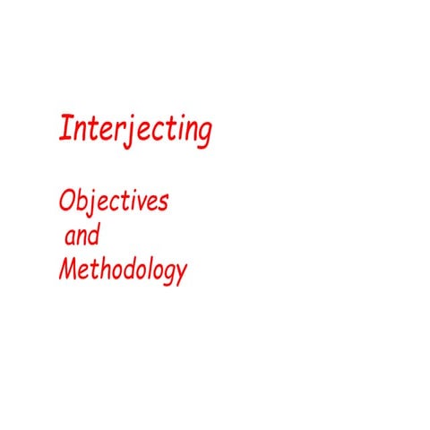 L 13 interjecting | PPTX