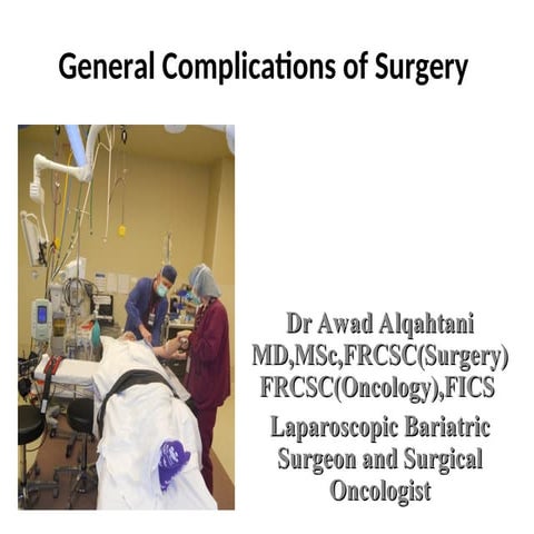 Post operative complications | PPTX