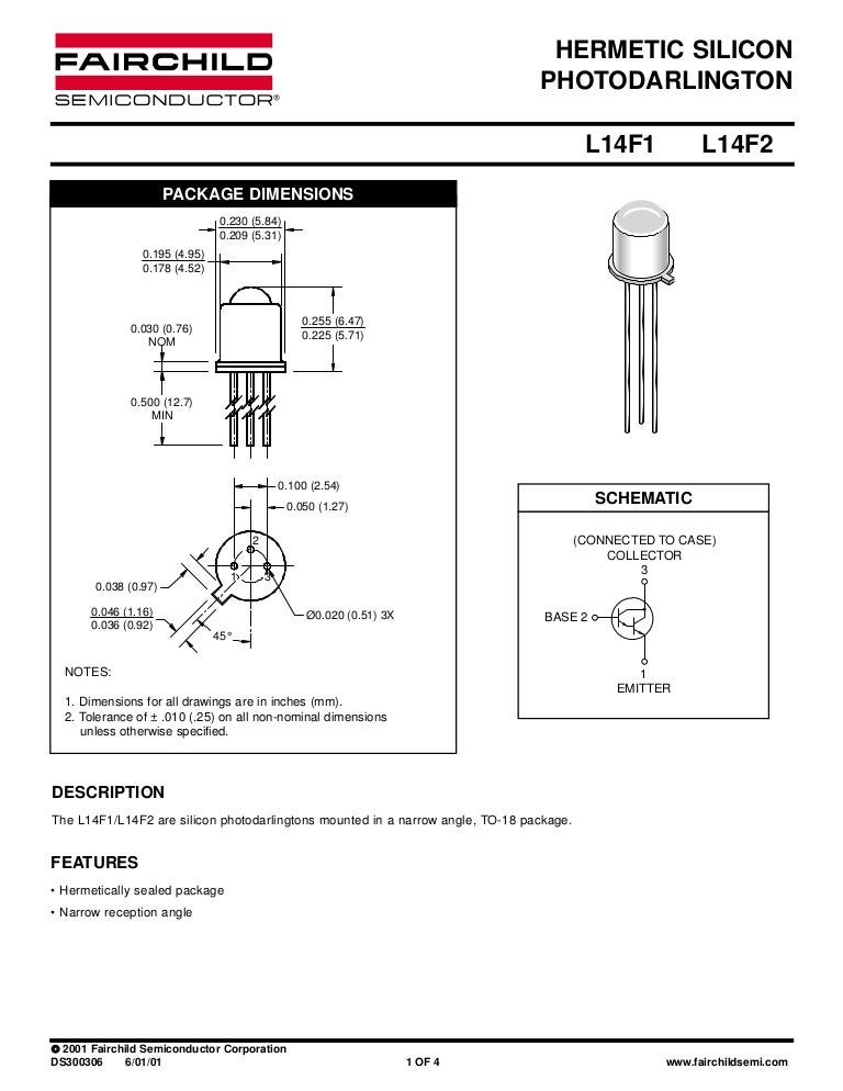 L14F1/L14F2 Transistor datasheet