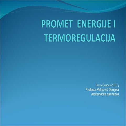 Fotosinteza, disanje i transpiracija | PPTX