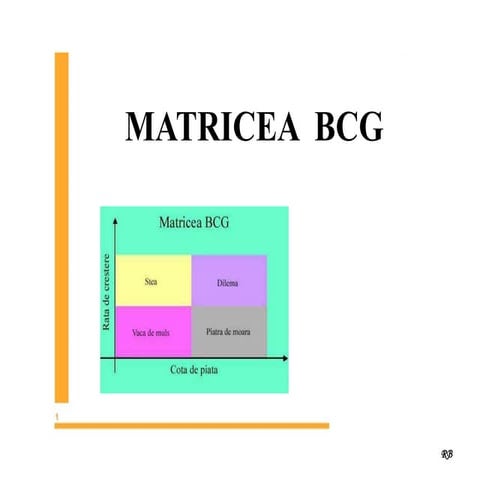 Matricea BCG | PPTX
