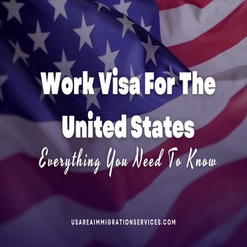 Work Visa For The United States: Everything You Need To Know | PPT