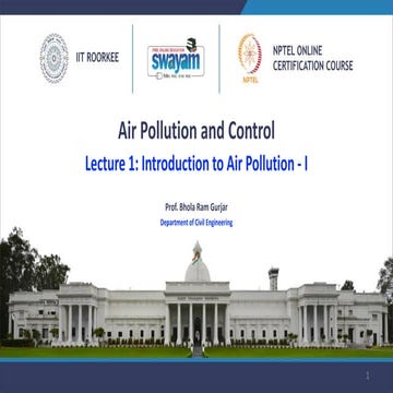 L1_BRG_Introduction to air pollution-I.pdf | Indoor Environmental ...