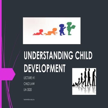 L1 CHILD DEVELOPMENT PRESENTATION SLIDE FOR SECOND YEAR STUDENT | PPT