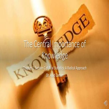 The Central Importance of Knowledge | PPTX