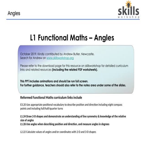 Angles of shapes including the right angle | PPT