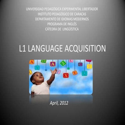 L1 language acquisition ii | PPTX | Parenting Babies and Toddlers ...