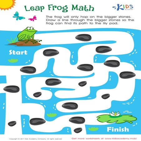 Leap Frog Math - Kindergarten Math Worksheets | PDF