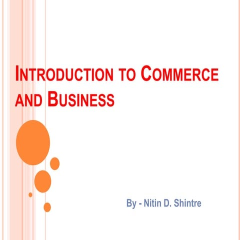 Industry and commerce | PPTX
