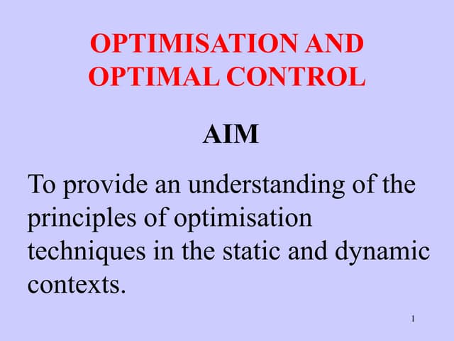 Introduction to Optimization.ppt