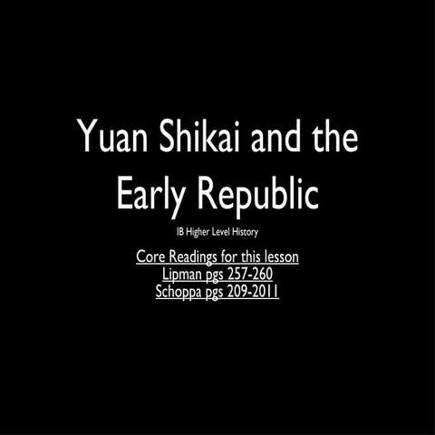 L1 yuan shikai | PPT