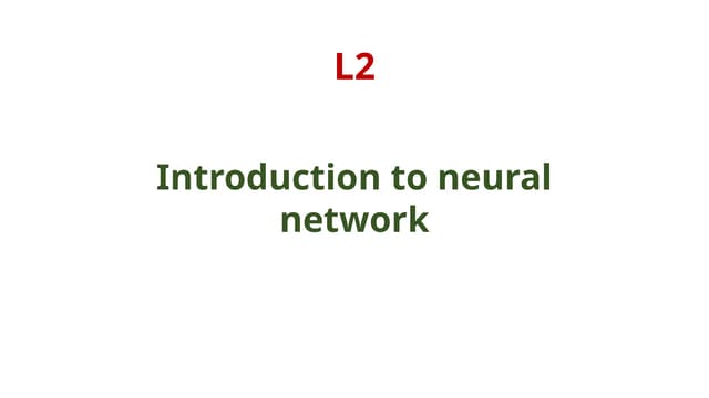 Introduction To Neural Networks Basics Ppt Free Download