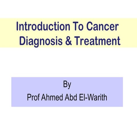 Oncology details of cancer and types overview | PPT