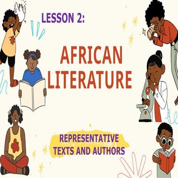 21st Century Literature AFRICAN LITERATURE | PPTX